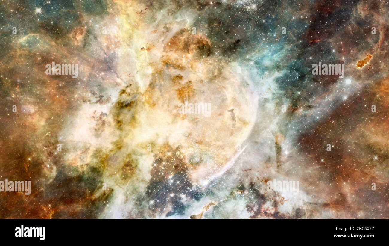 Hubble views galaxy and nebula. Elements of this image furnished by ...