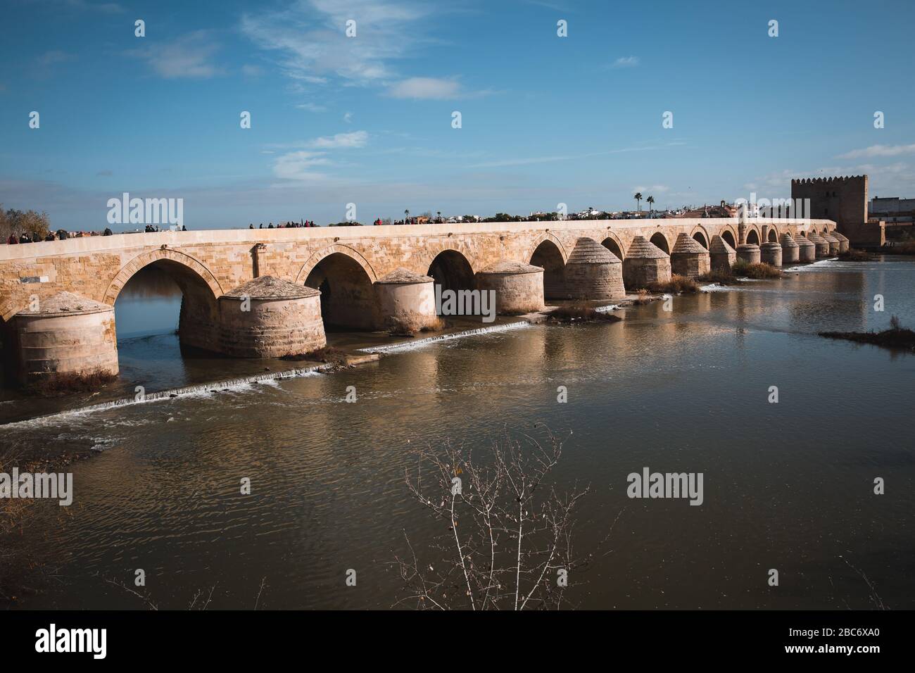 The Famous Roman Bridge (Puente Romano) of Cordoba Spain and River ...