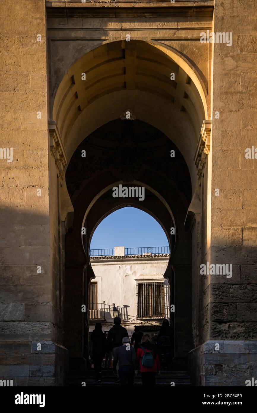 Ancient Architecture: An Andalusian Entrance Arch Gate in Cordoba ...