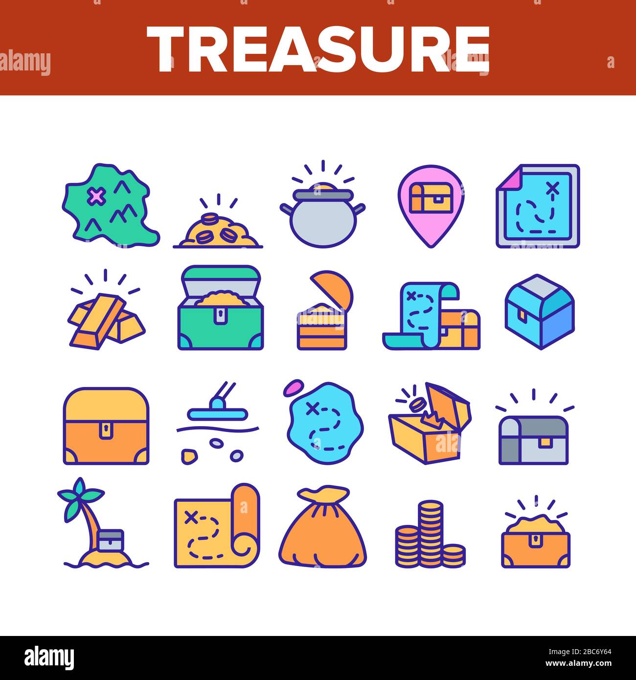 Collection Of Antique Jewels Stock Vector Images - Alamy