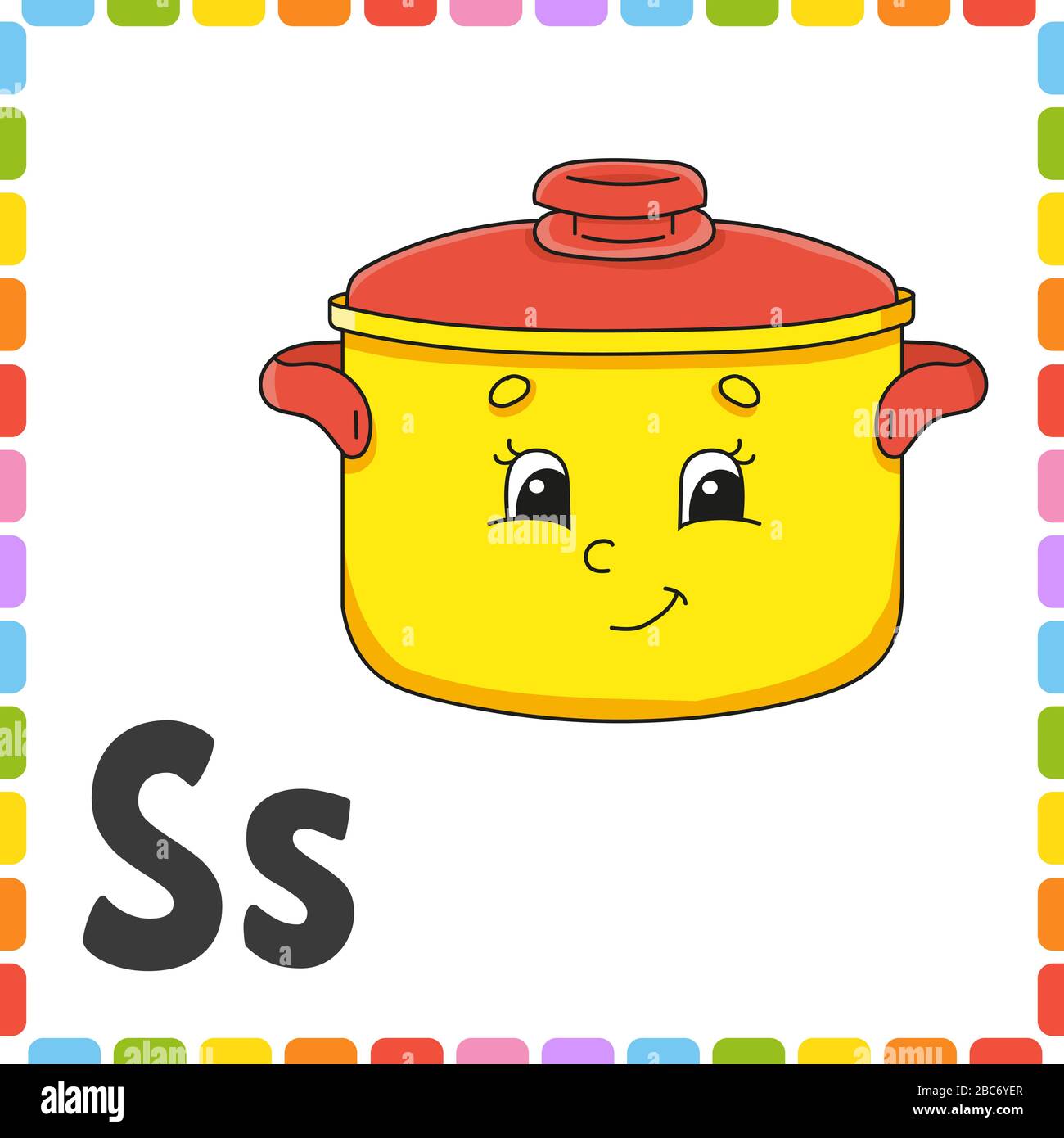 Abc alphabet worksheet flashcard Cut Out Stock Images & Pictures - Alamy