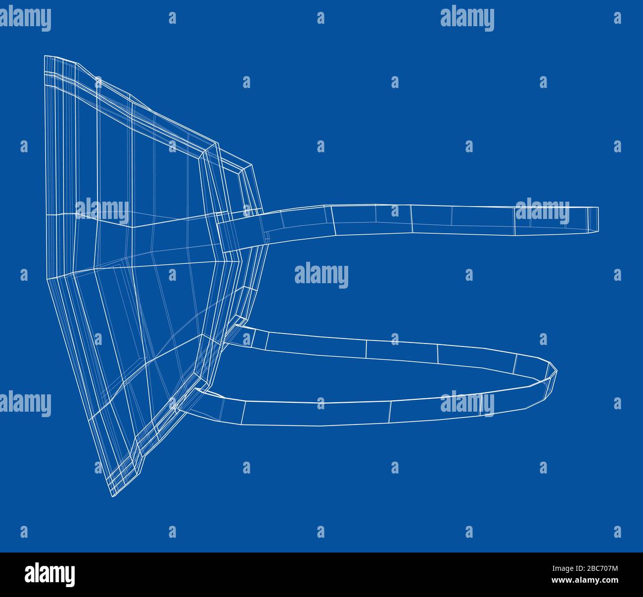 Medical surgical mask. Blueprint style. Vector Stock Vector Image & Art ...