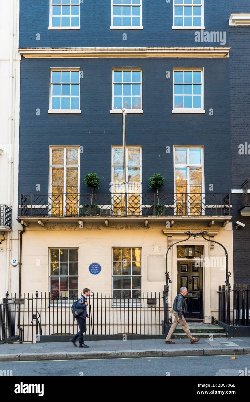 George canning 50 berkeley square london hi-res stock photography and images - Alamy