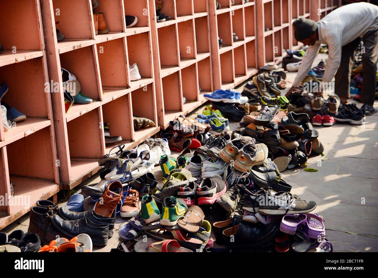 Footwear outside temple hi-res stock photography and images - Alamy