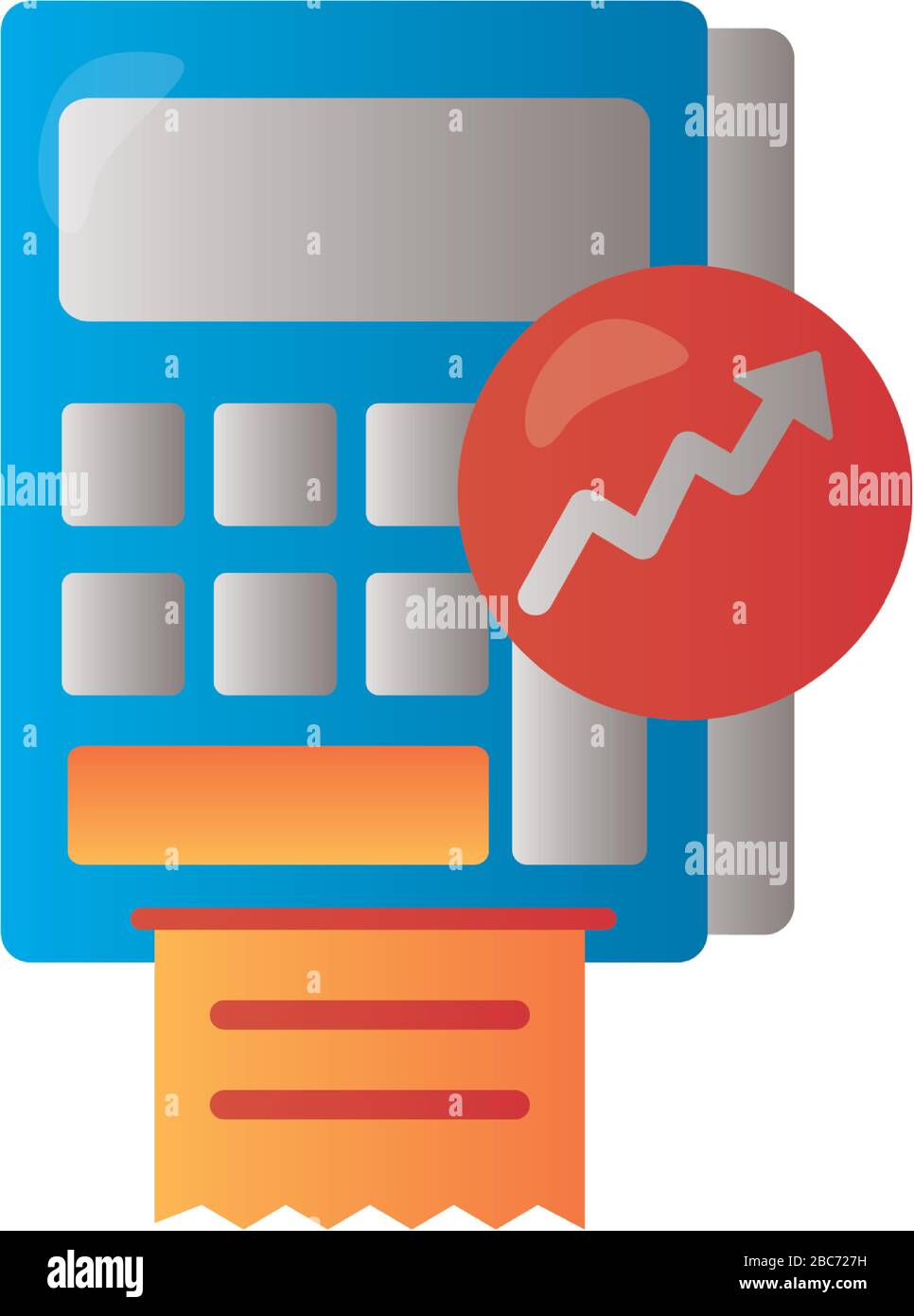 voucher with price hike arrow up infographic degradient style Stock ...