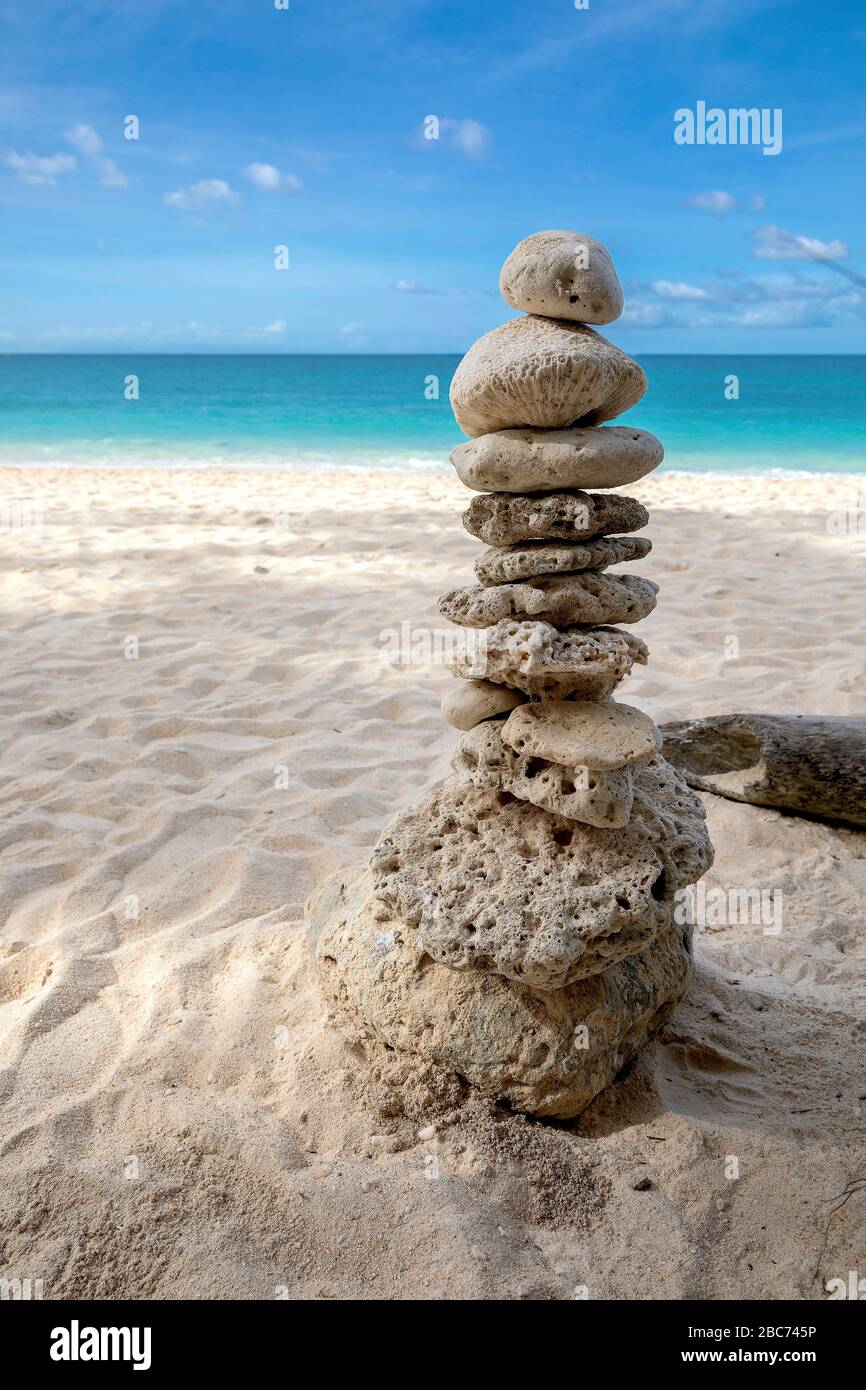 Boracay Island beautiful beach puka shell beach, Philippines Stock ...