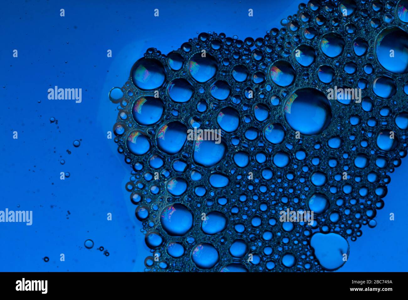 Abstract wet blue background soap hi-res stock photography and images ...