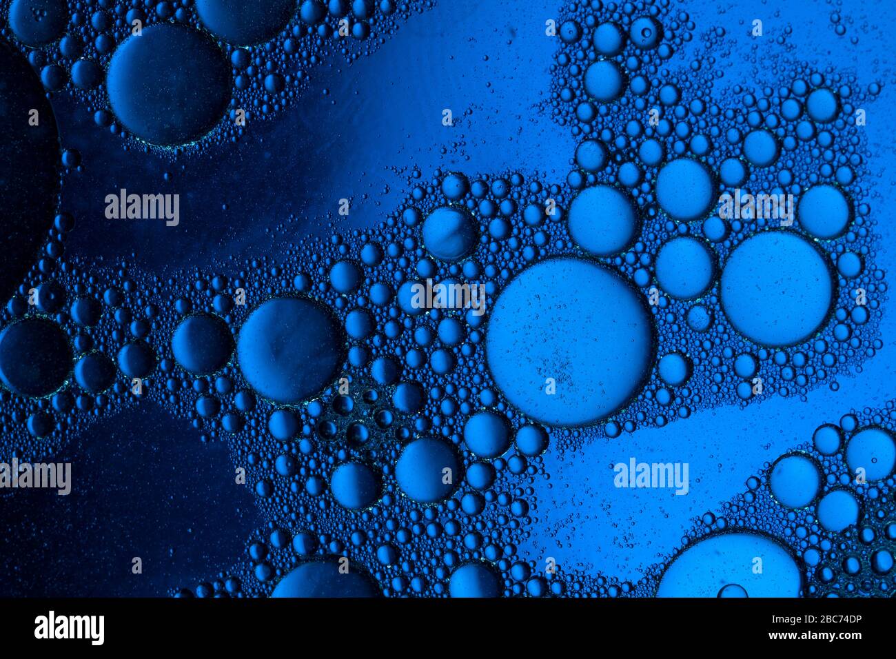 Blue foam background macro. Abstract macro Stock Photo - Alamy