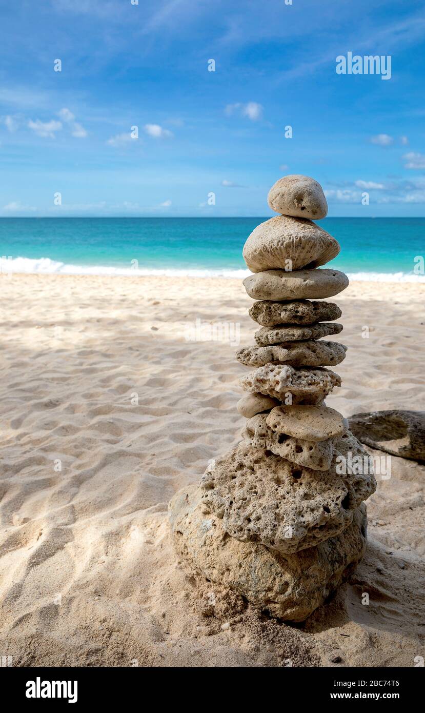 Boracay Island beautiful beach puka shell beach, Philippines Stock ...