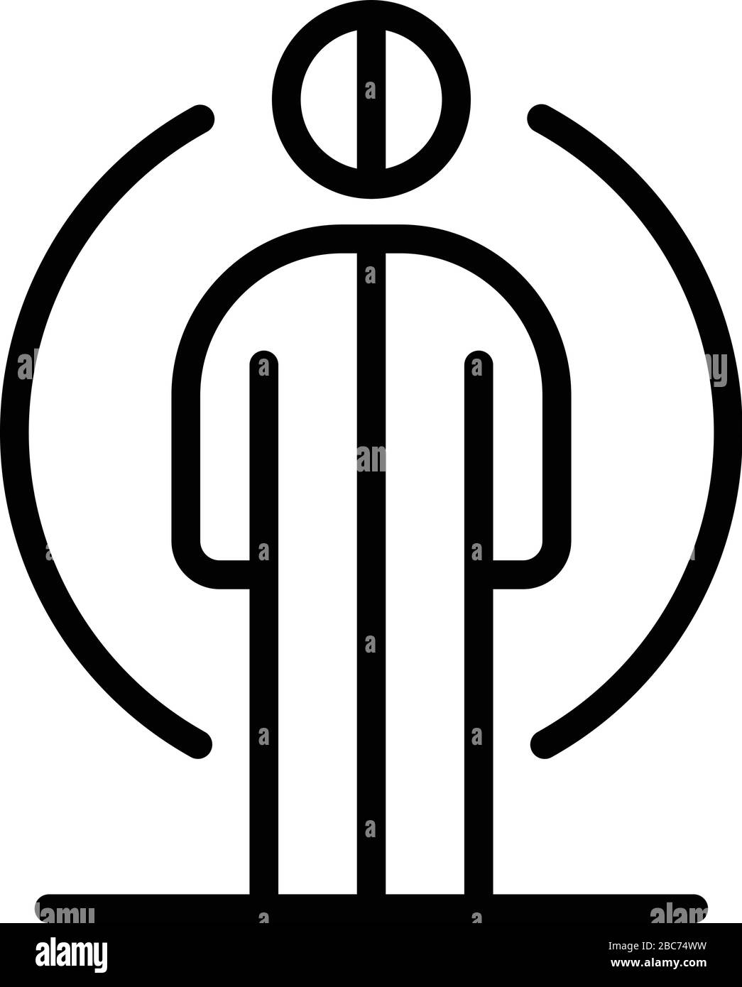 Inequality icon black line Cut Out Stock Images & Pictures - Alamy