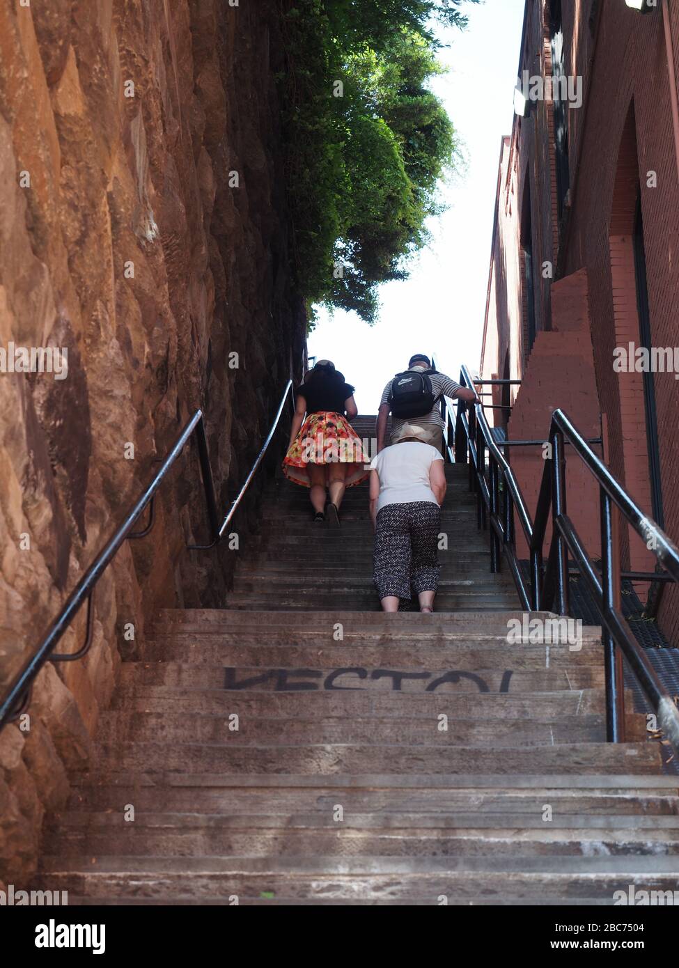 Exorcist stairs hi-res stock photography and images - Alamy