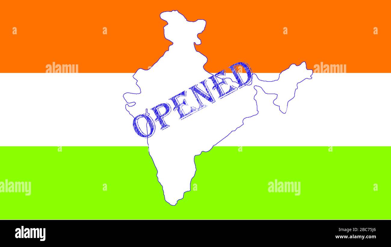 Map of india With opened text on it Stock Photo - Alamy