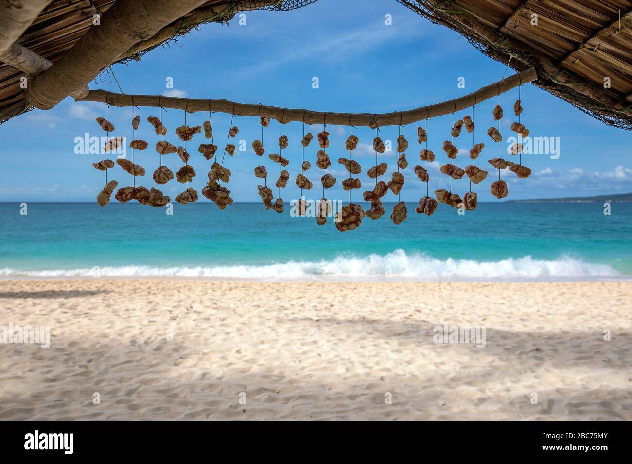 Boracay Island beautiful beach puka shell beach, Philippines Stock ...
