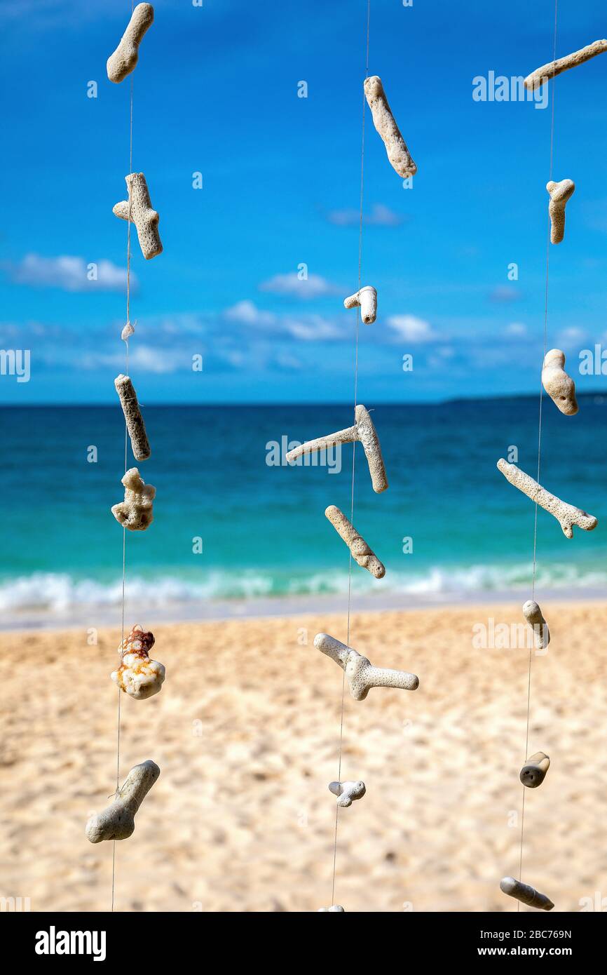 Boracay Island beautiful beach puka shell beach, Philippines Stock ...