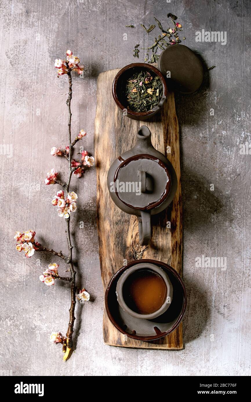 Tea drinking wabi sabi style Stock Photo - Alamy