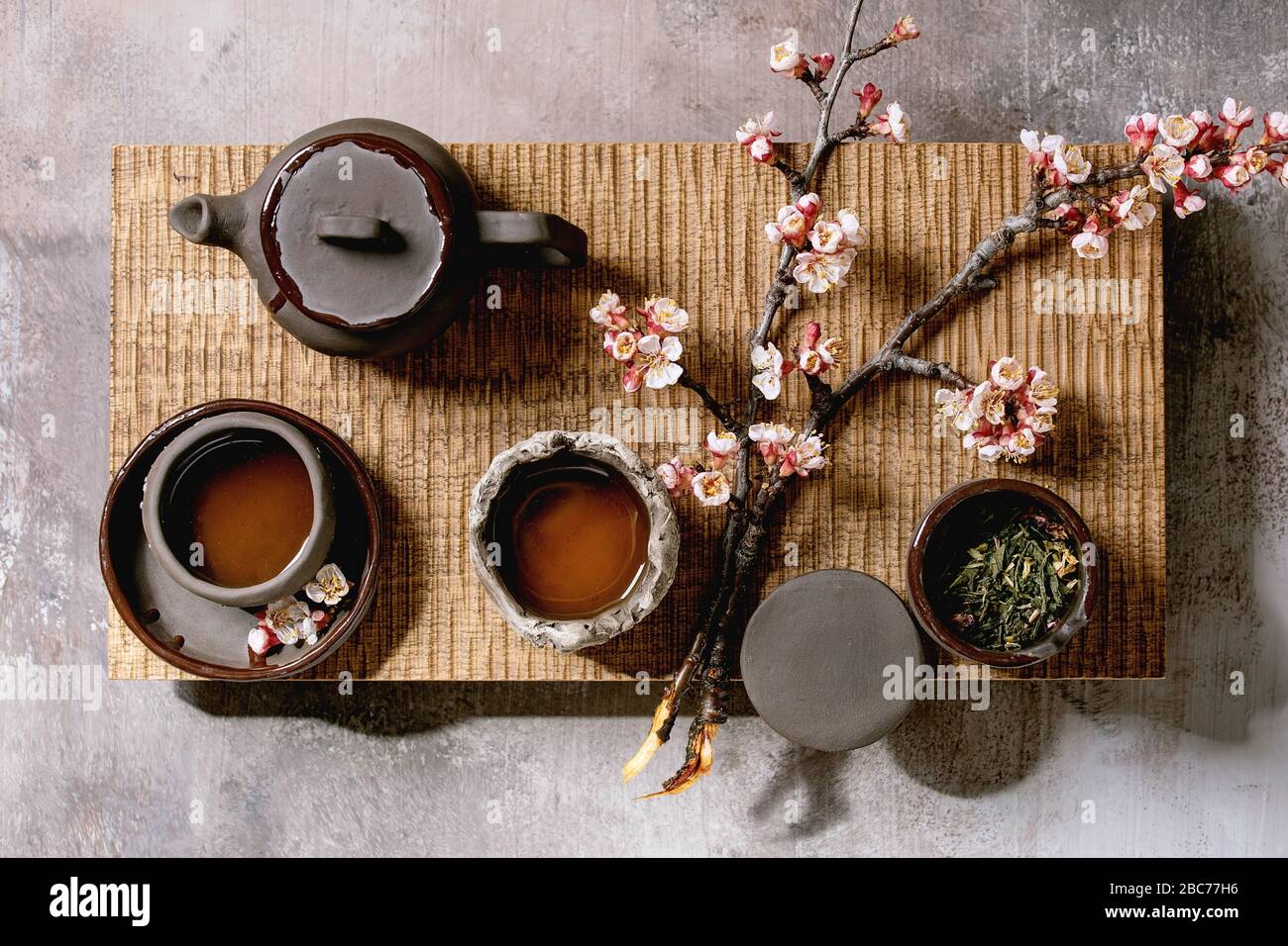 Tea drinking wabi sabi style Stock Photo - Alamy