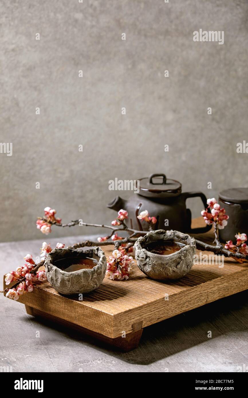 Tea drinking wabi sabi style Stock Photo - Alamy