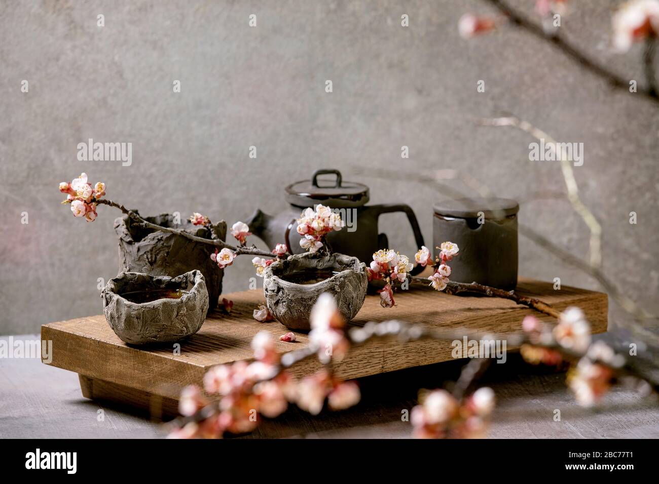 Tea drinking wabi sabi style Stock Photo - Alamy