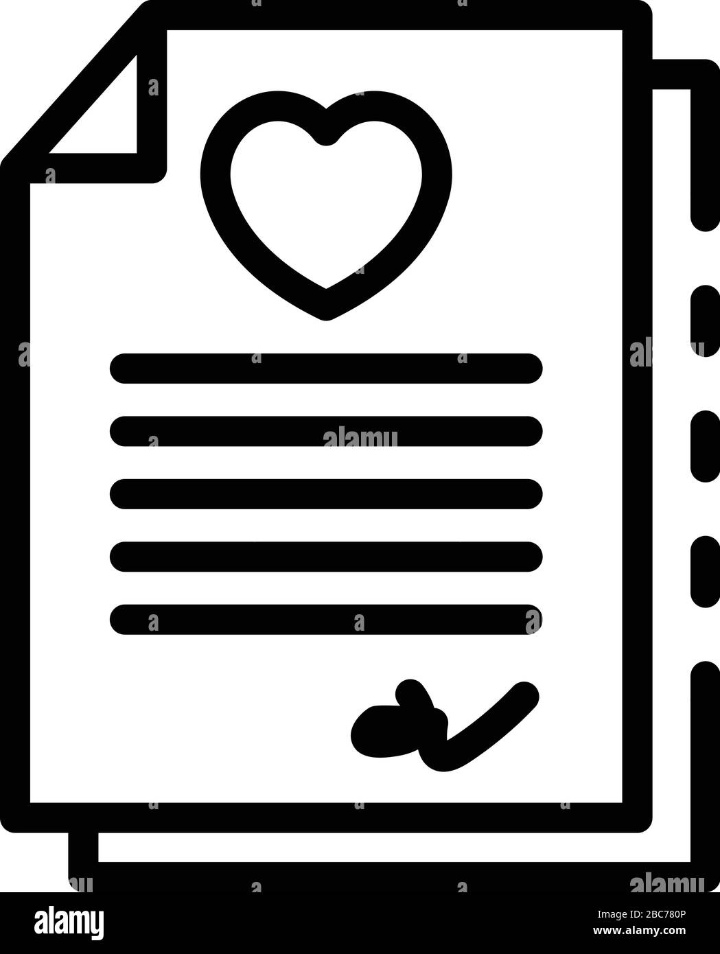 Social service papers icon, outline style Stock Vector Image & Art - Alamy
