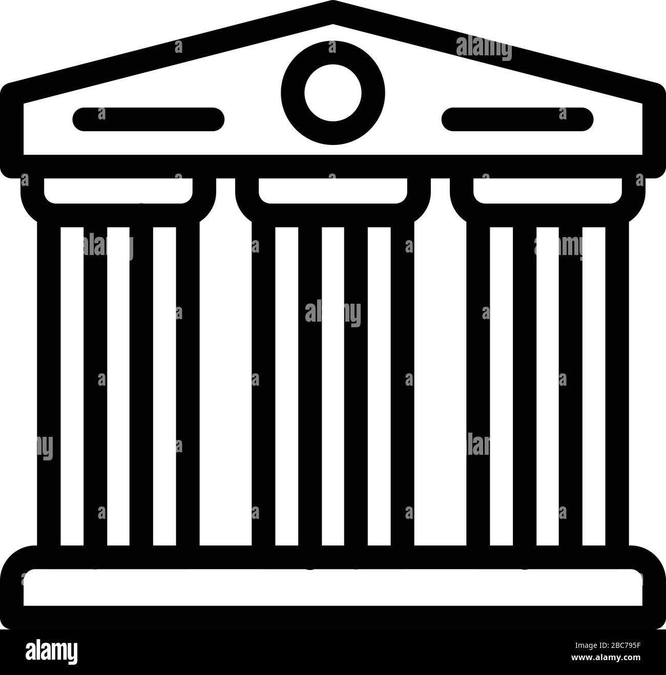 Theater building icon, outline style Stock Vector Image & Art - Alamy