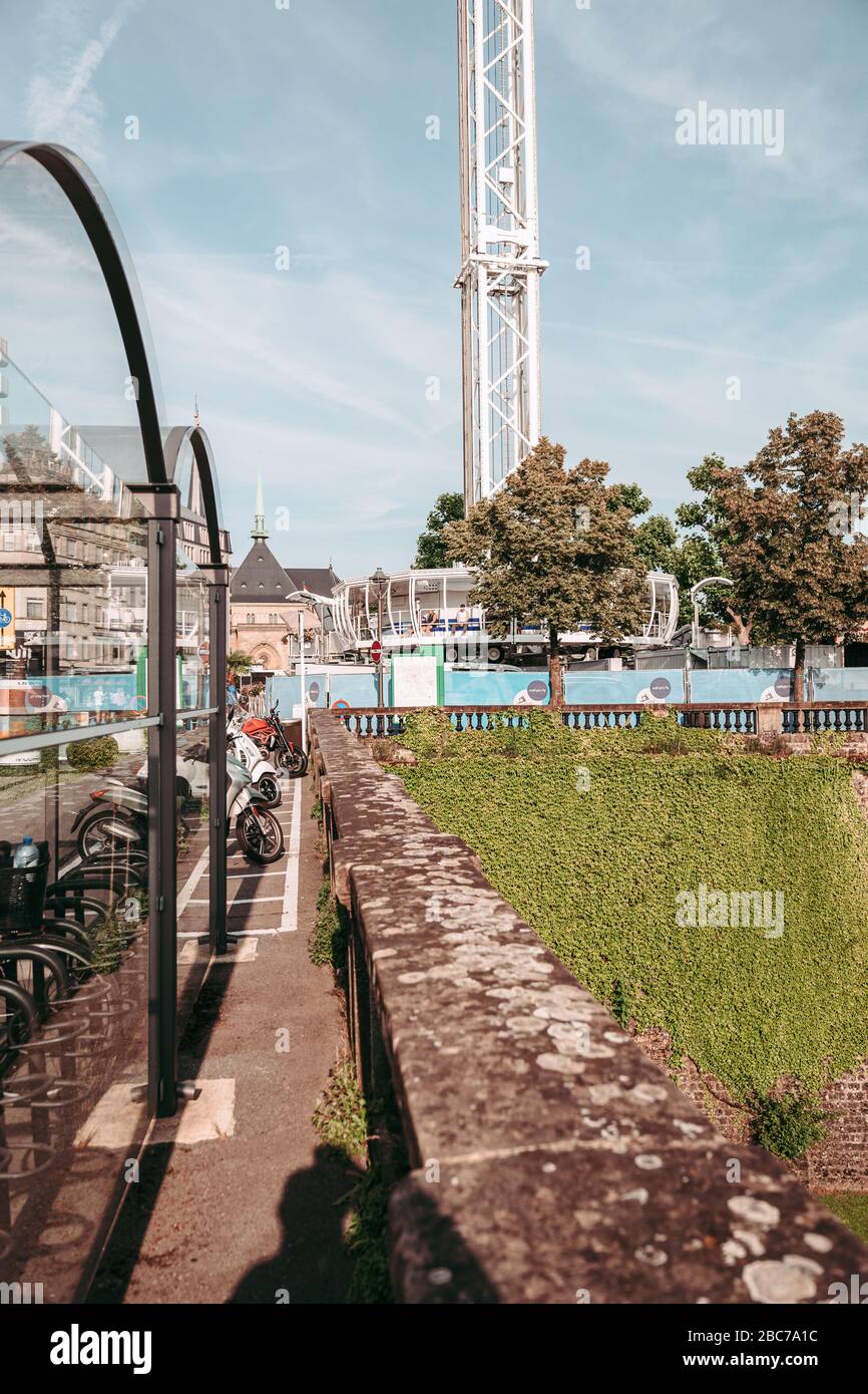 Luxembourg city kirchberg tram hi-res stock photography and images - Alamy