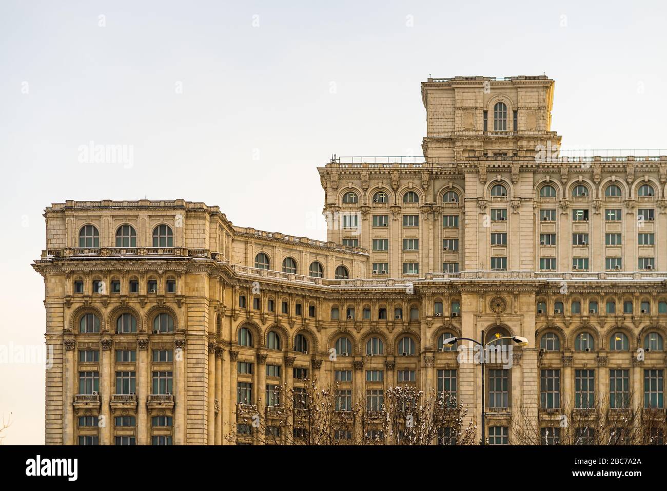 Ceausescu palace winter hi-res stock photography and images - Alamy