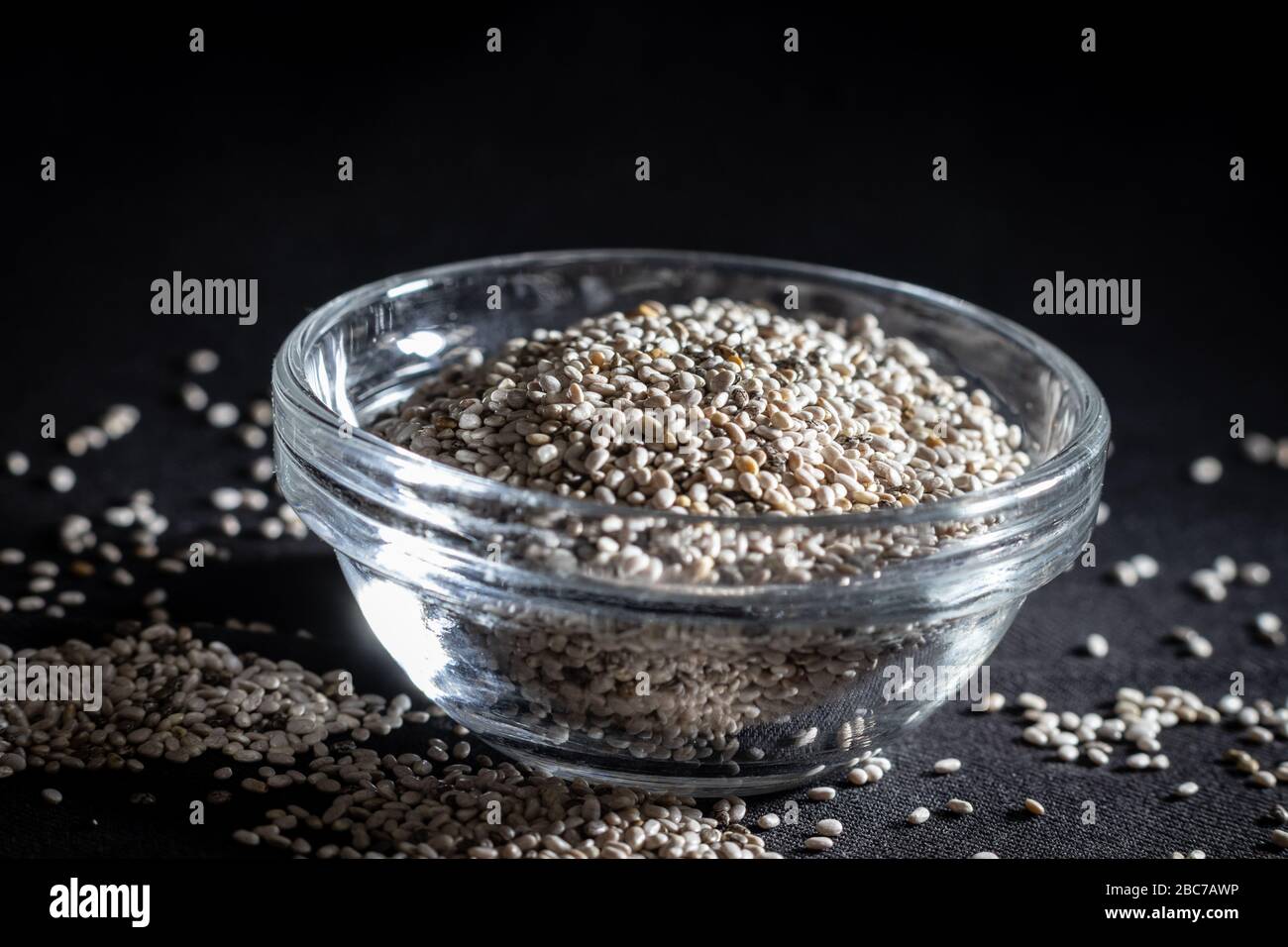 Chia seed texture hi-res stock photography and images - Alamy