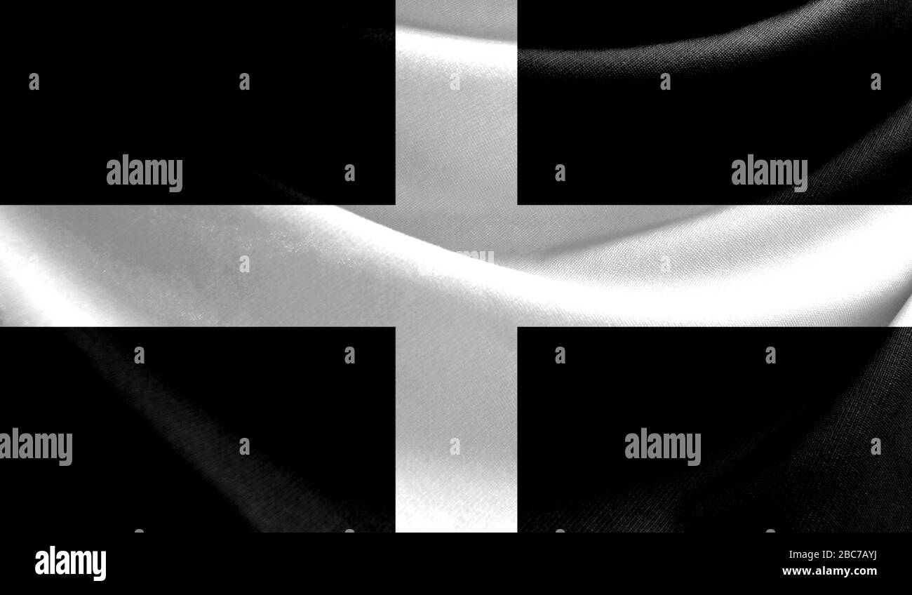 St piran flag Black and White Stock Photos & Images - Alamy