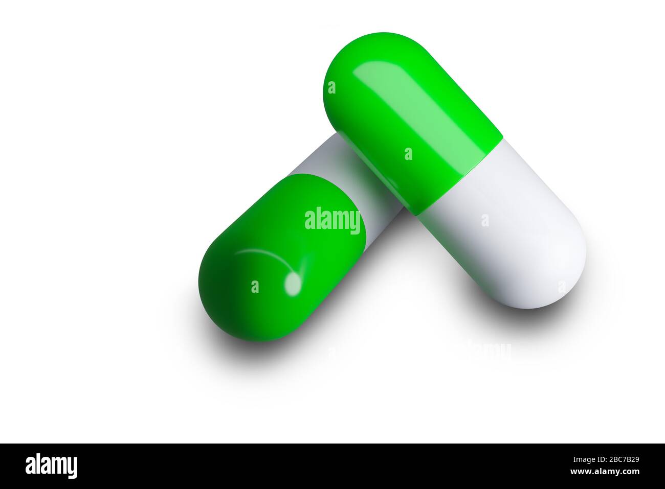 3D rendering of capsules medication Stock Photo - Alamy