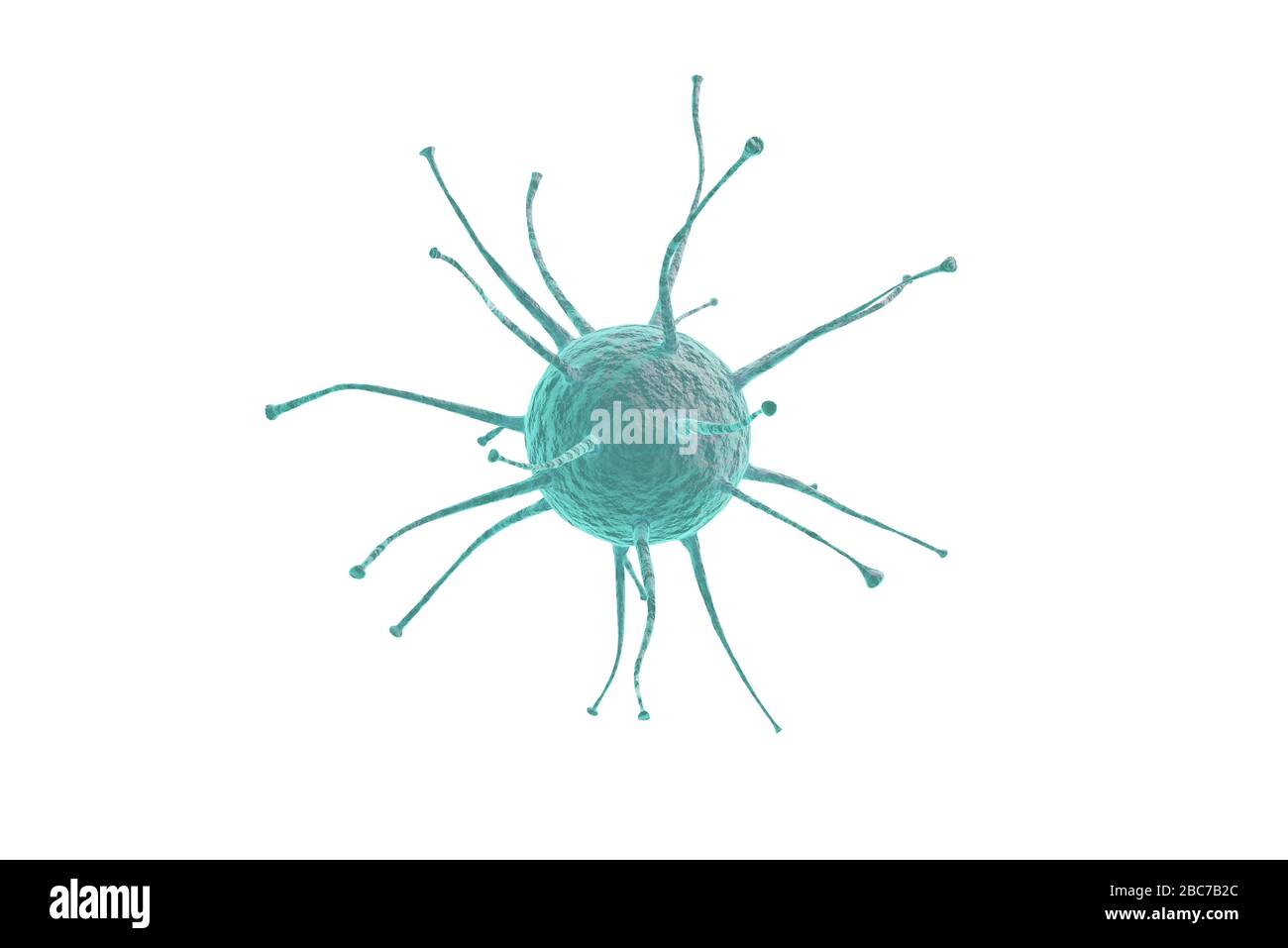 covid19 virus, virus infection model 3D illustration render Stock Photo ...