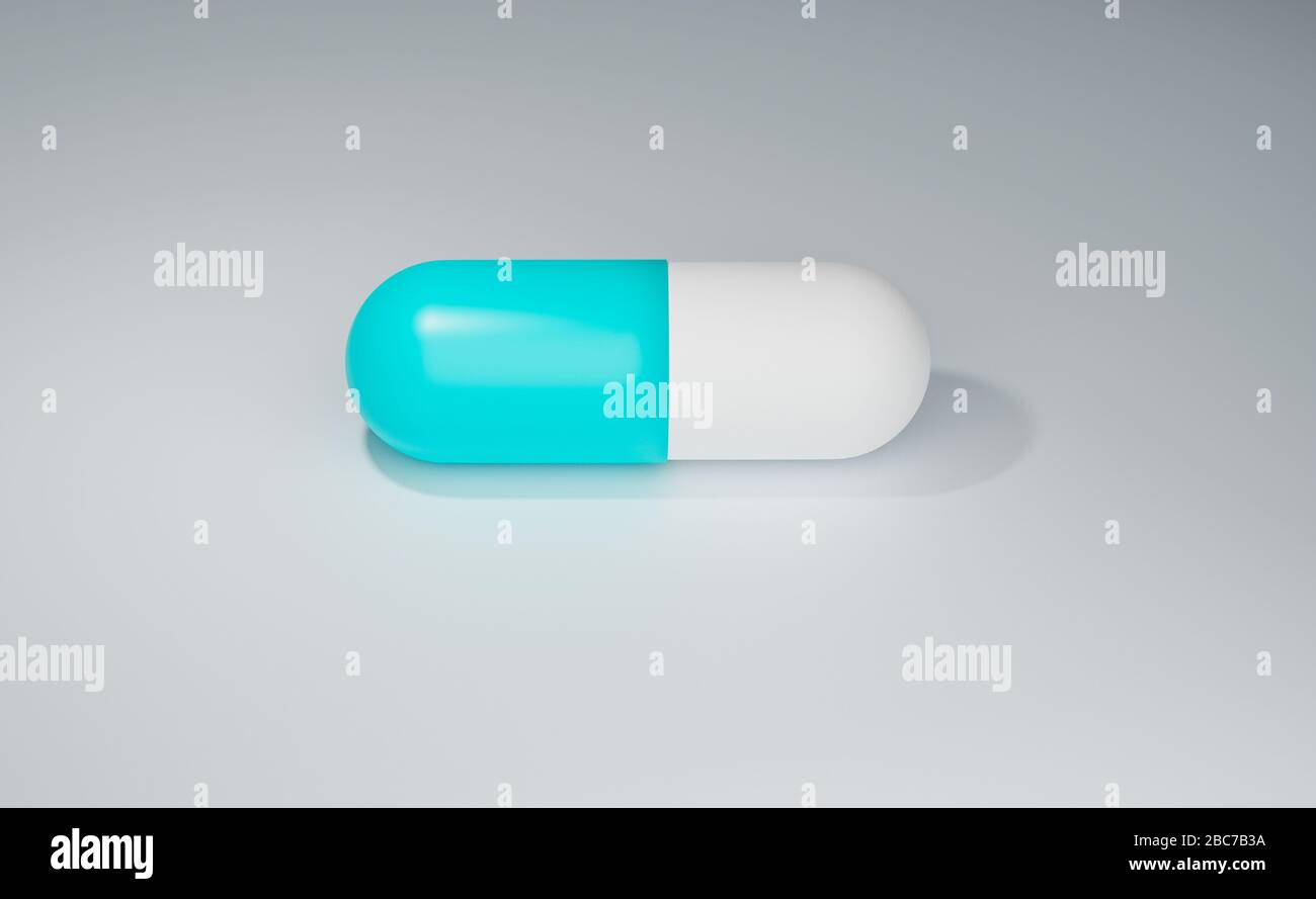 3D rendering of capsules medication Stock Photo - Alamy