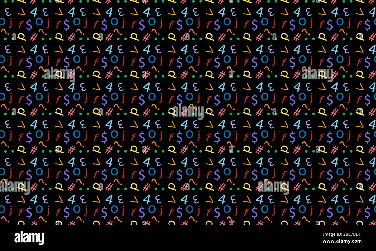 Unique design with a combination of various colorful geometric shapes ...