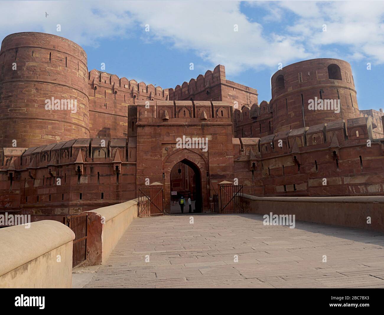 Agra, Uttar Pradesh, India- March 2018: Front view and entrance of the ...
