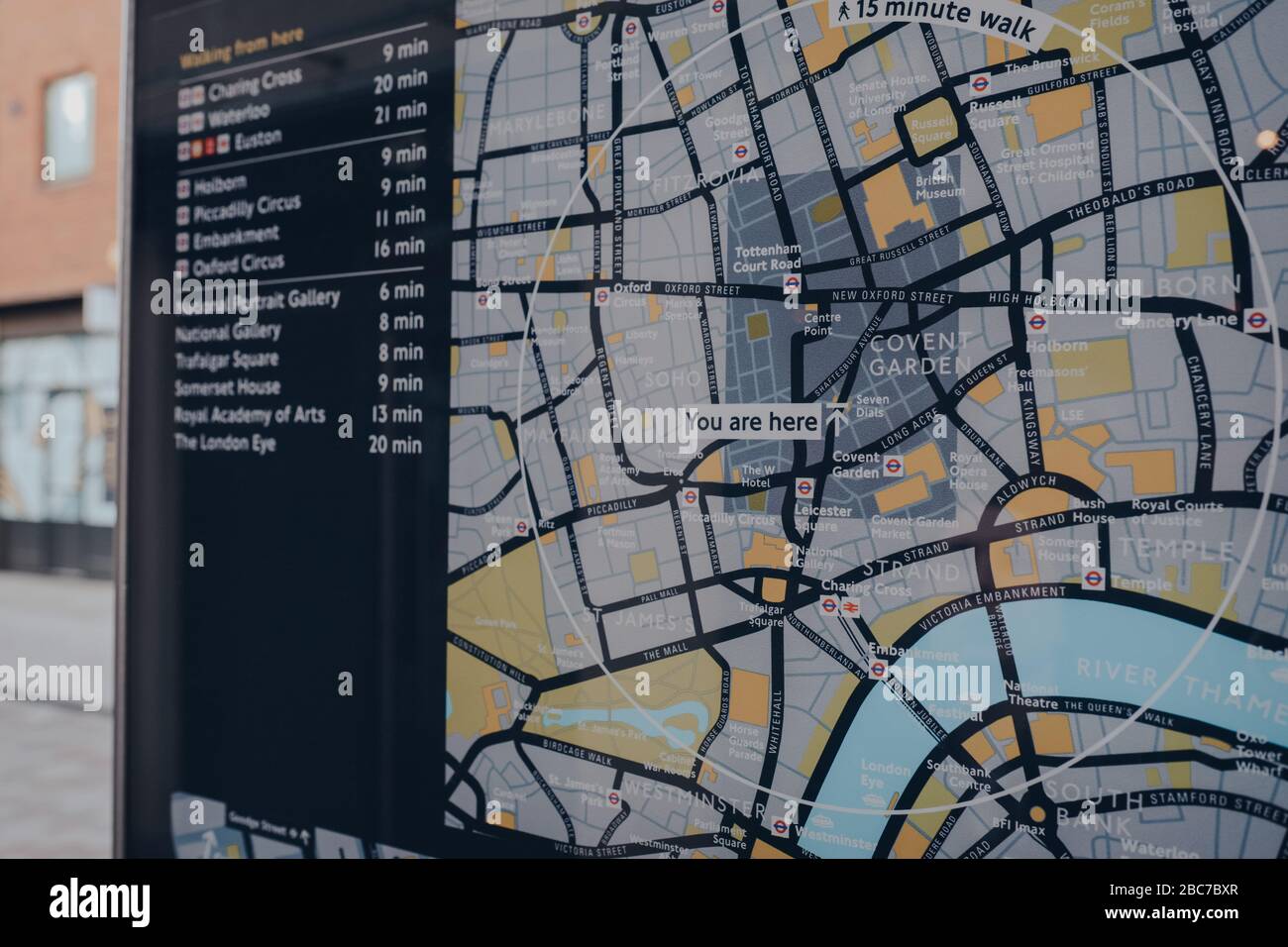 Seven dials map hi-res stock photography and images - Alamy