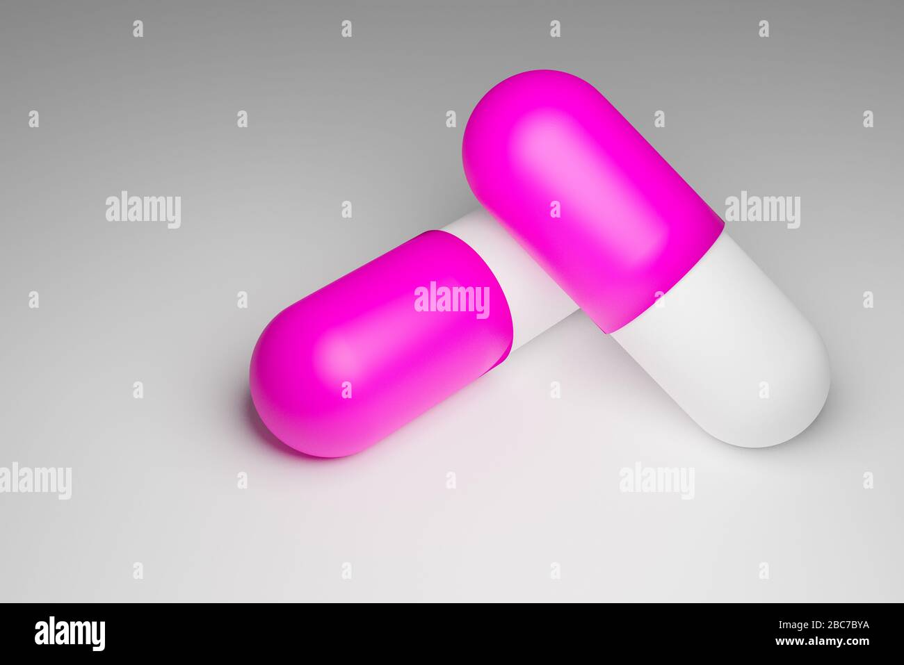 3D rendering of capsules medication Stock Photo - Alamy