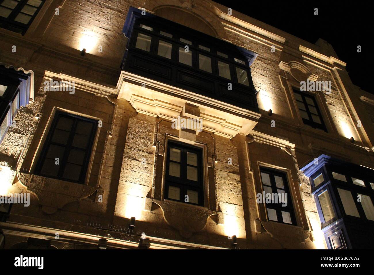 stone building in valletta (malta Stock Photo - Alamy