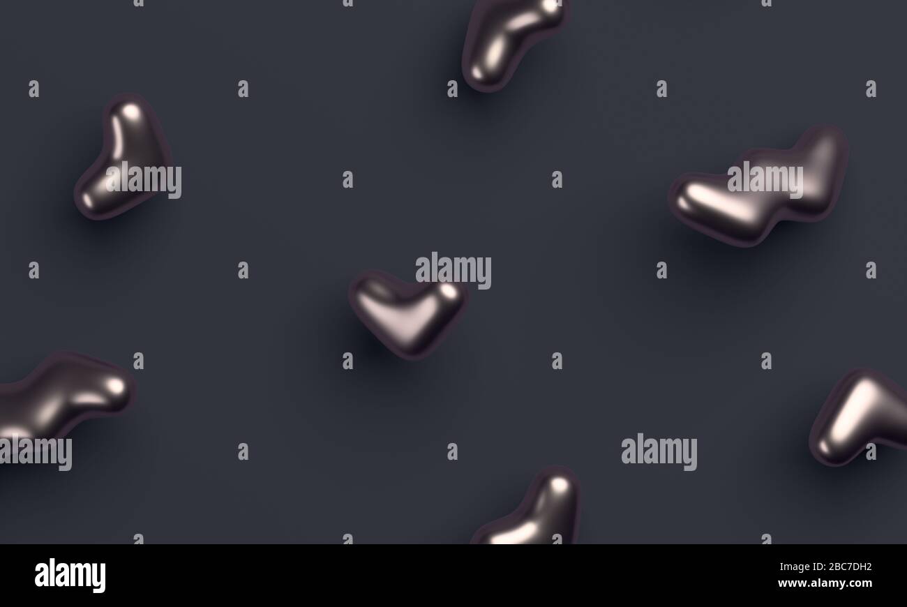 Abstract 3d rendering, composition with simple shapes, modern ...