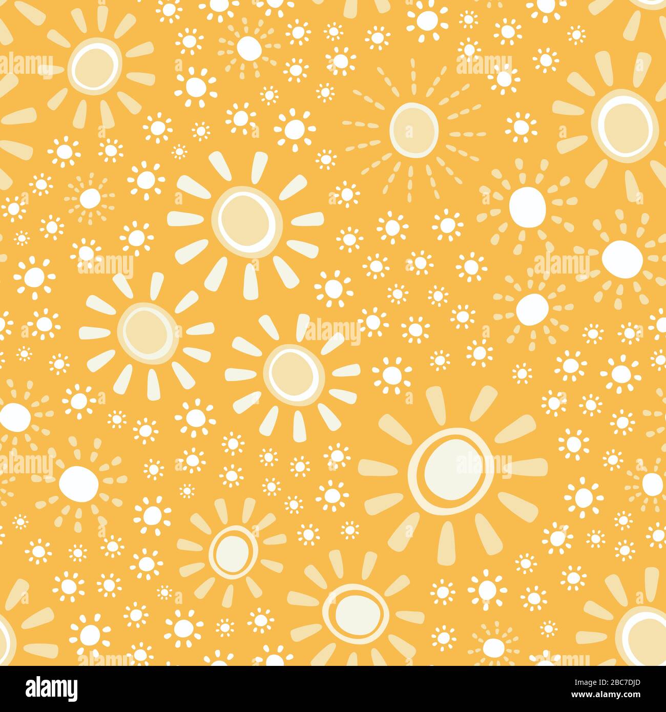Sunshine vector pattern design. Cute and fun seamless repeat weather ...