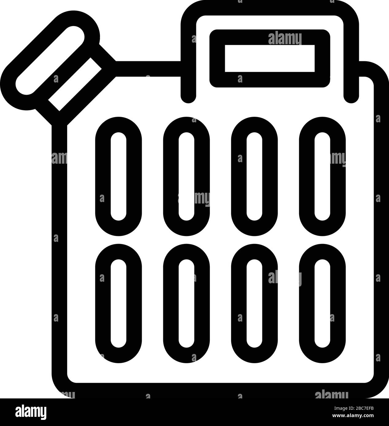 Empty canister icon, outline style Stock Vector Image & Art - Alamy