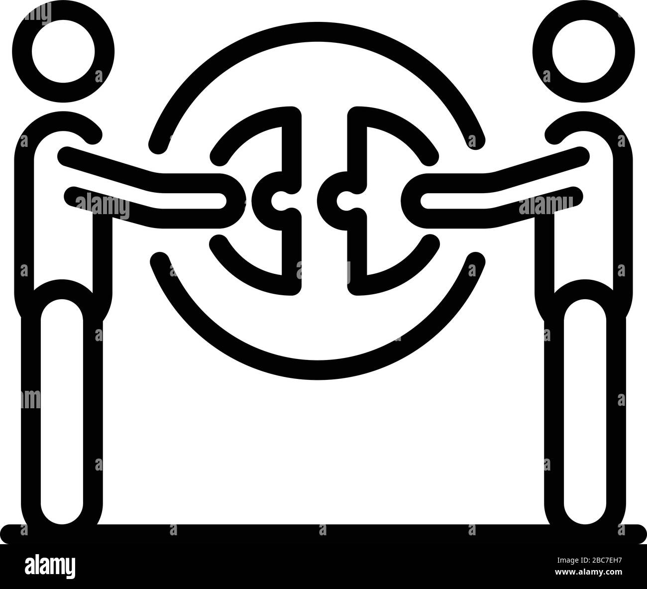 Unity together people icon, outline style Stock Vector Image & Art - Alamy