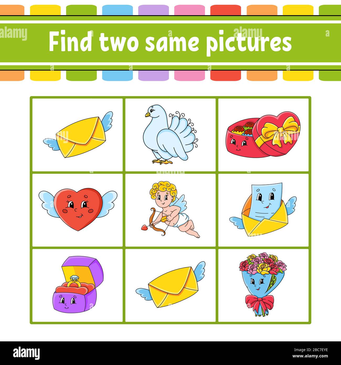 Find two same pictures. Task for kids. Education developing worksheet ...