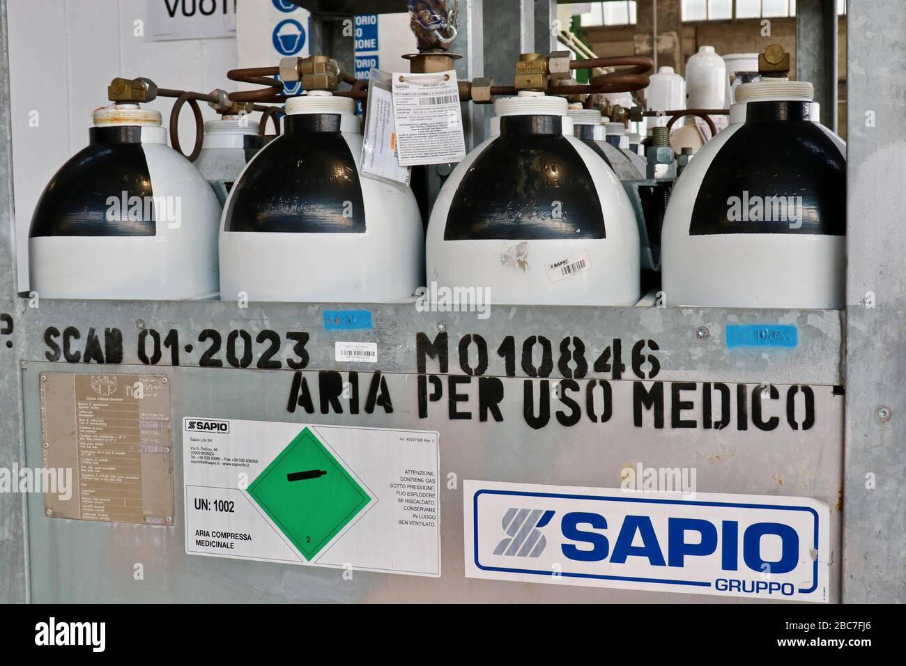 Sapio SpA Oxygen production plant Material awaiting delivery to ...