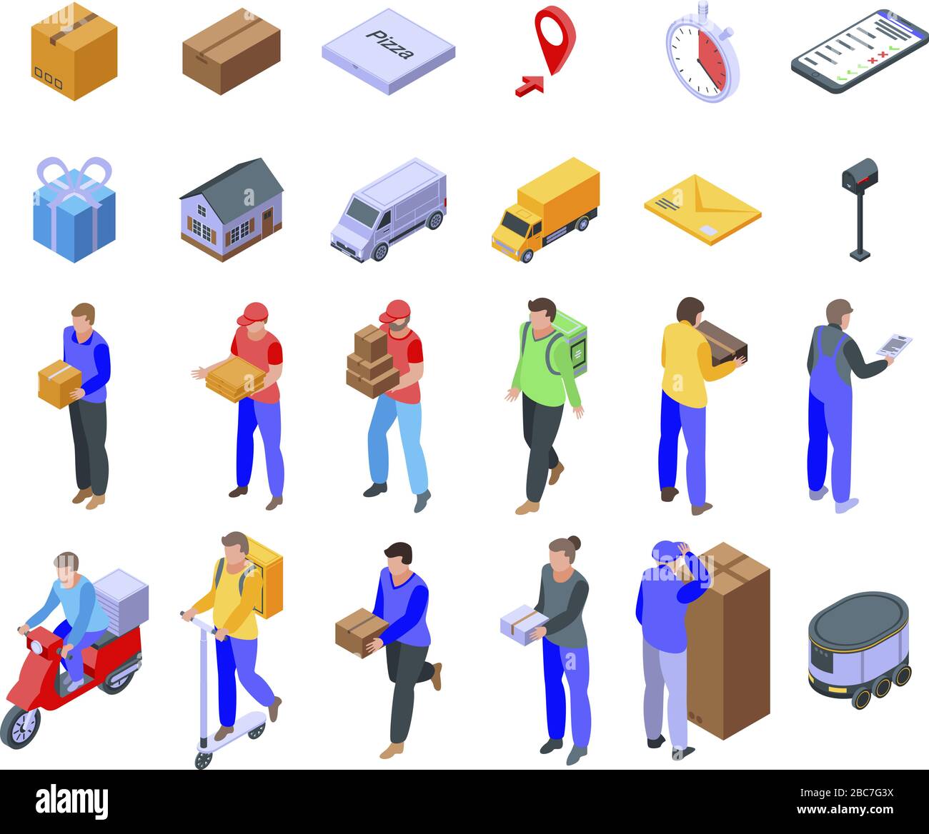 3d courier man free Cut Out Stock Images & Pictures - Alamy