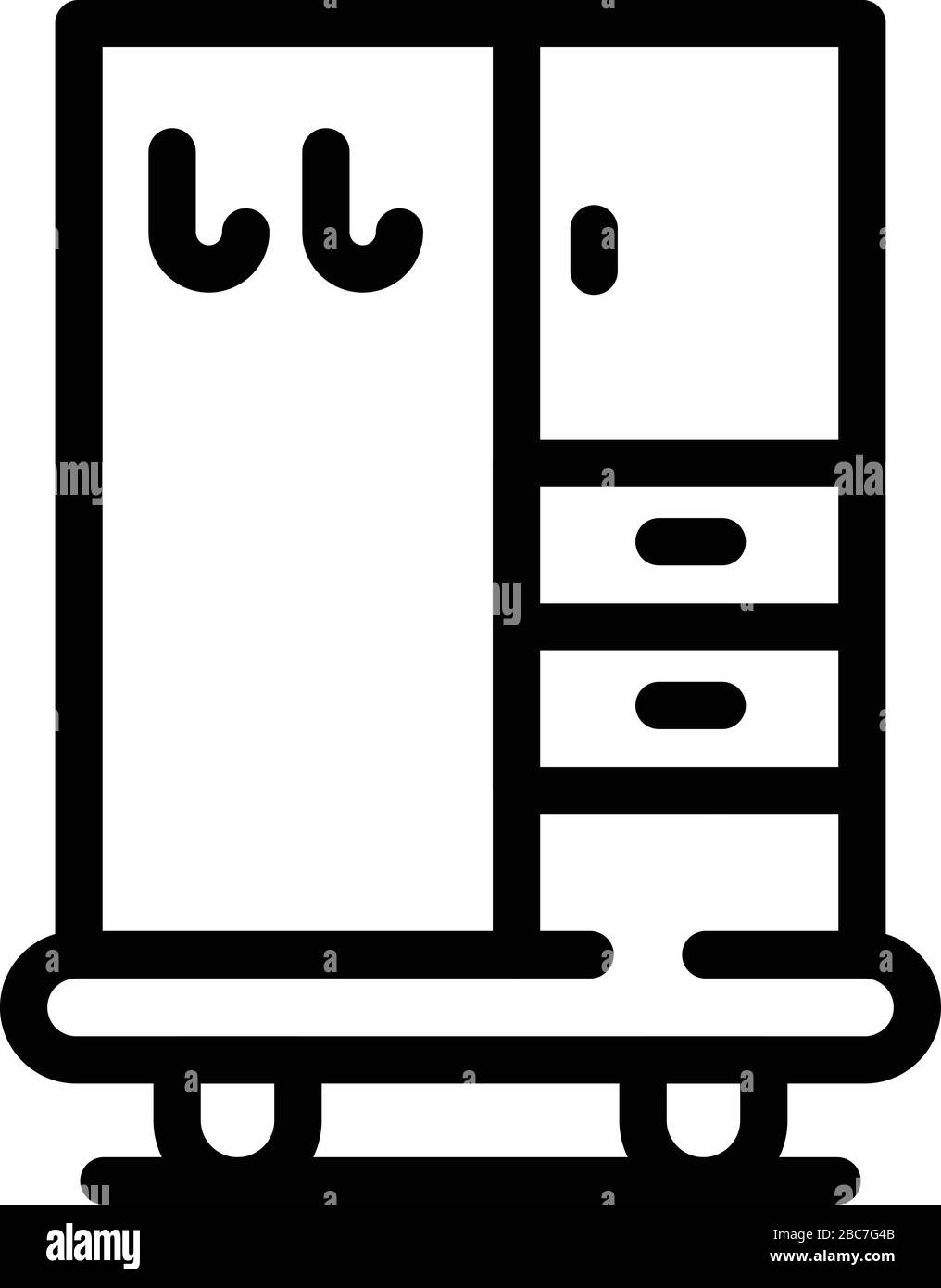 Hallway wardrobe Black and White Stock Photos & Images - Alamy