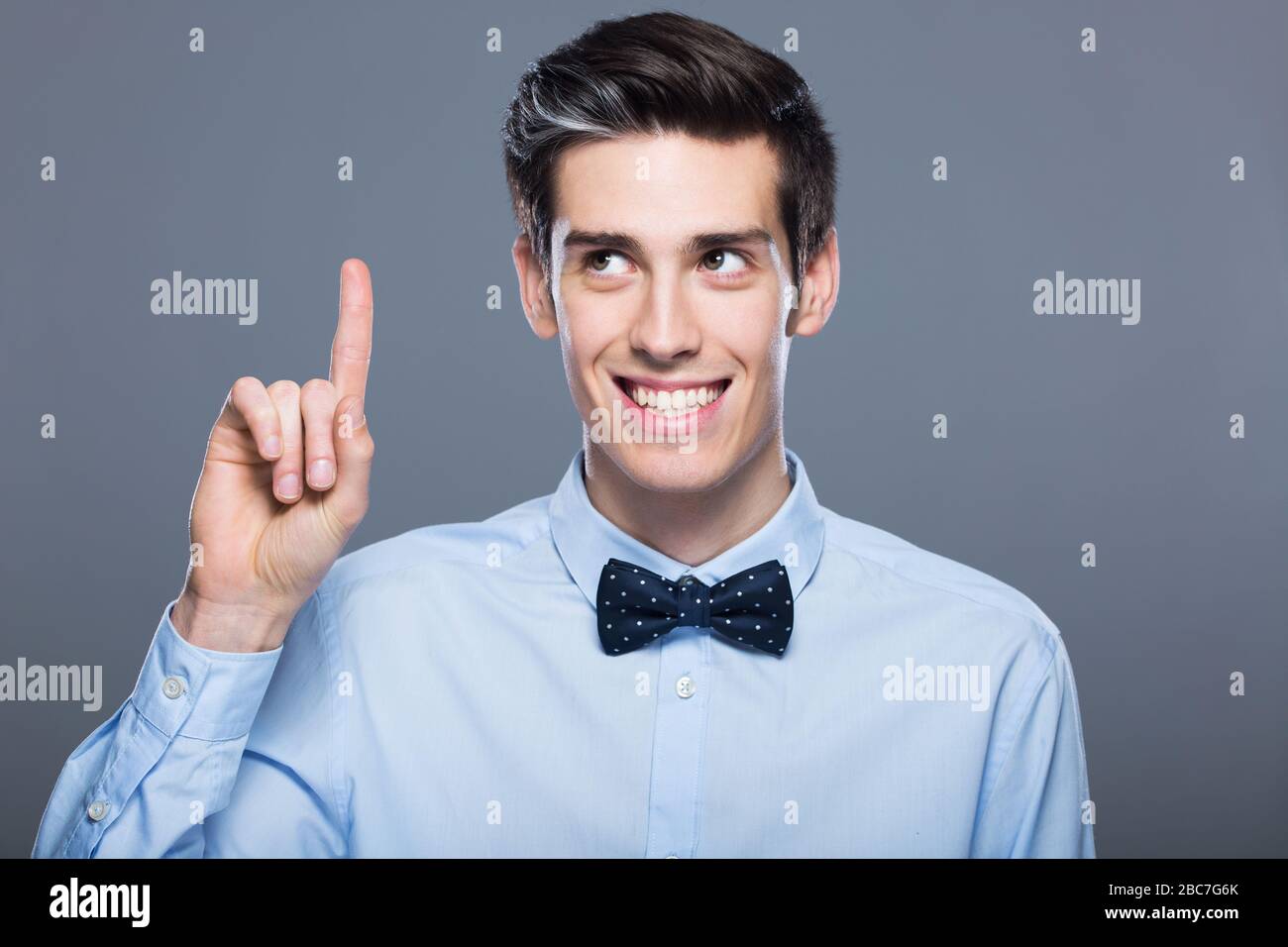 Man pointing finger Stock Photo - Alamy