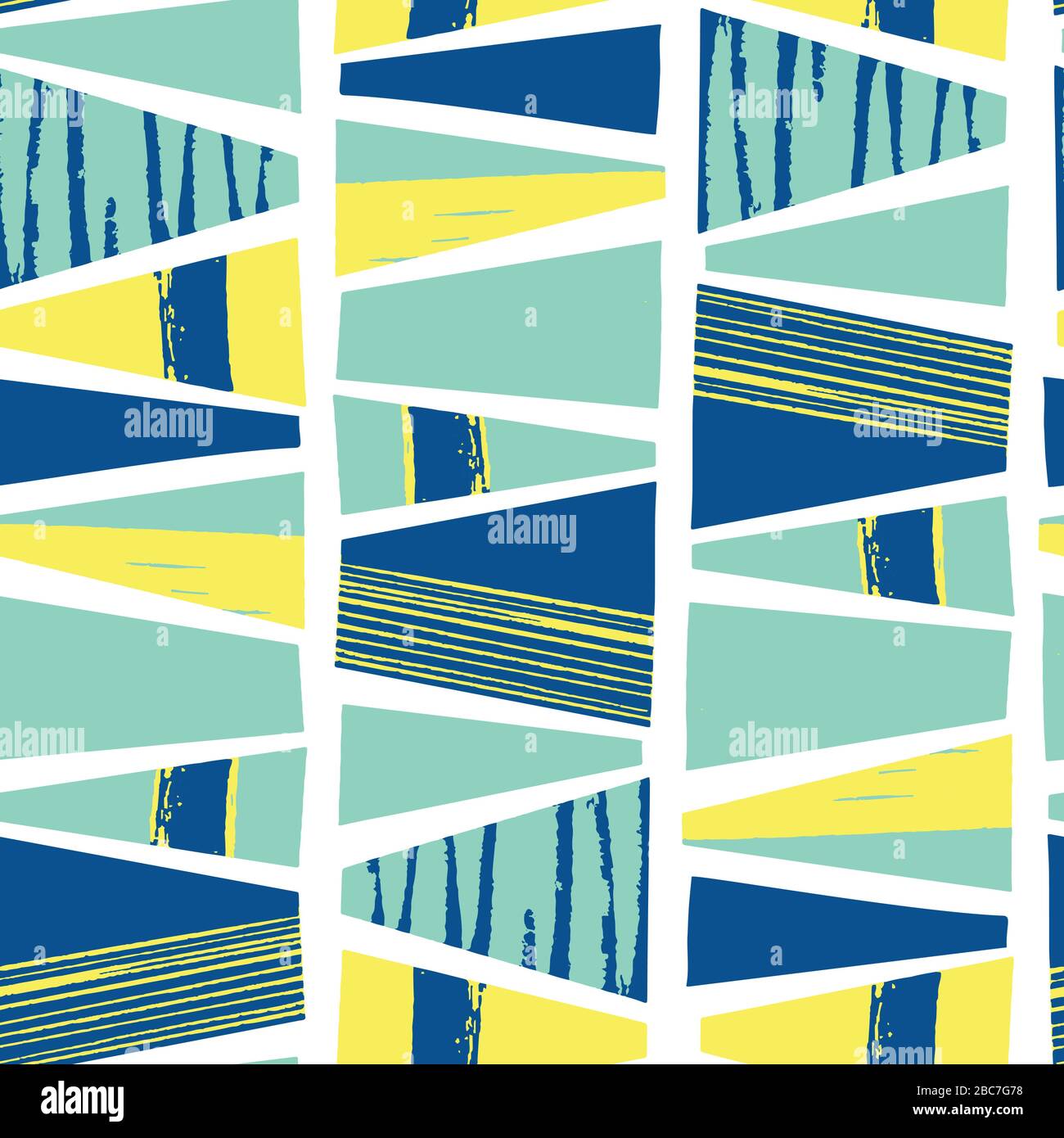 Vertical lines of trapezoid shapes seamless vector pattern. Textured ...