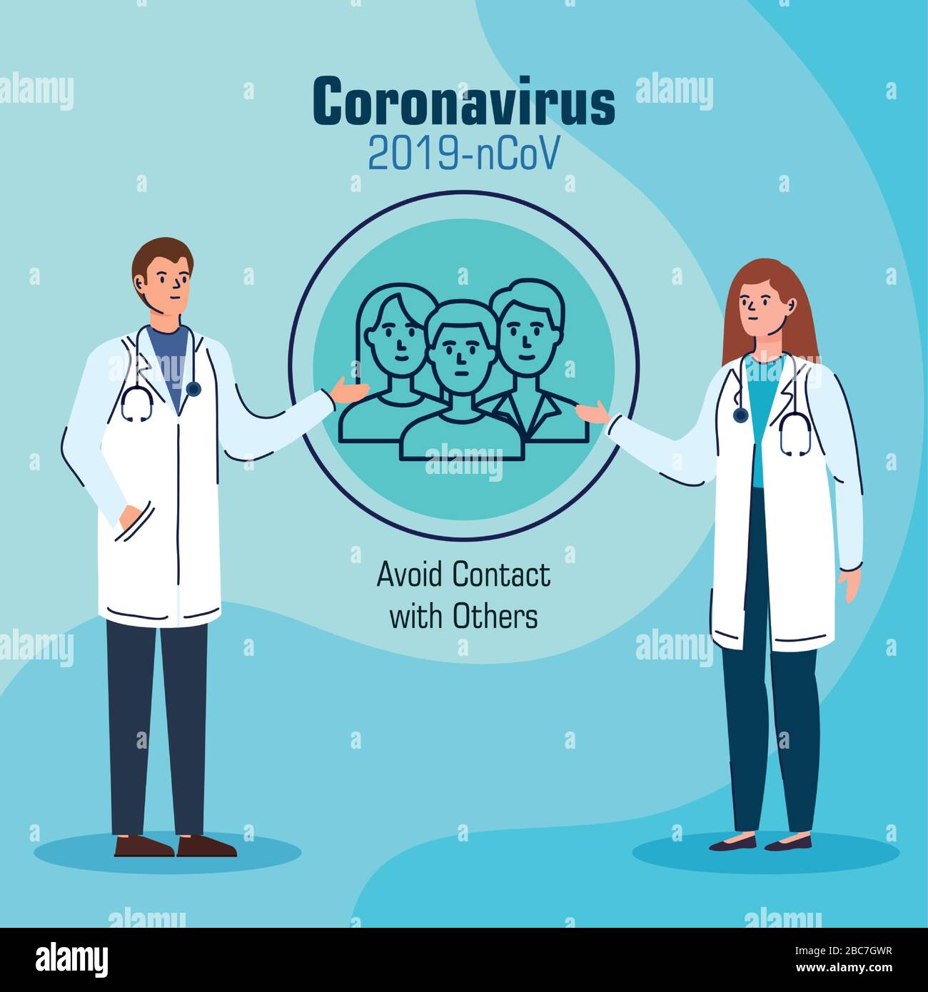 Avoiding illness Stock Vector Images - Alamy