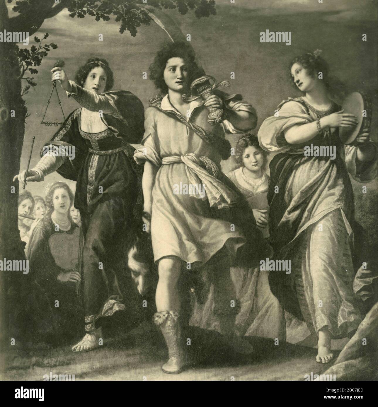 The Triumph of David, painting by Italian artist Matteo Rosselli, Pitti ...