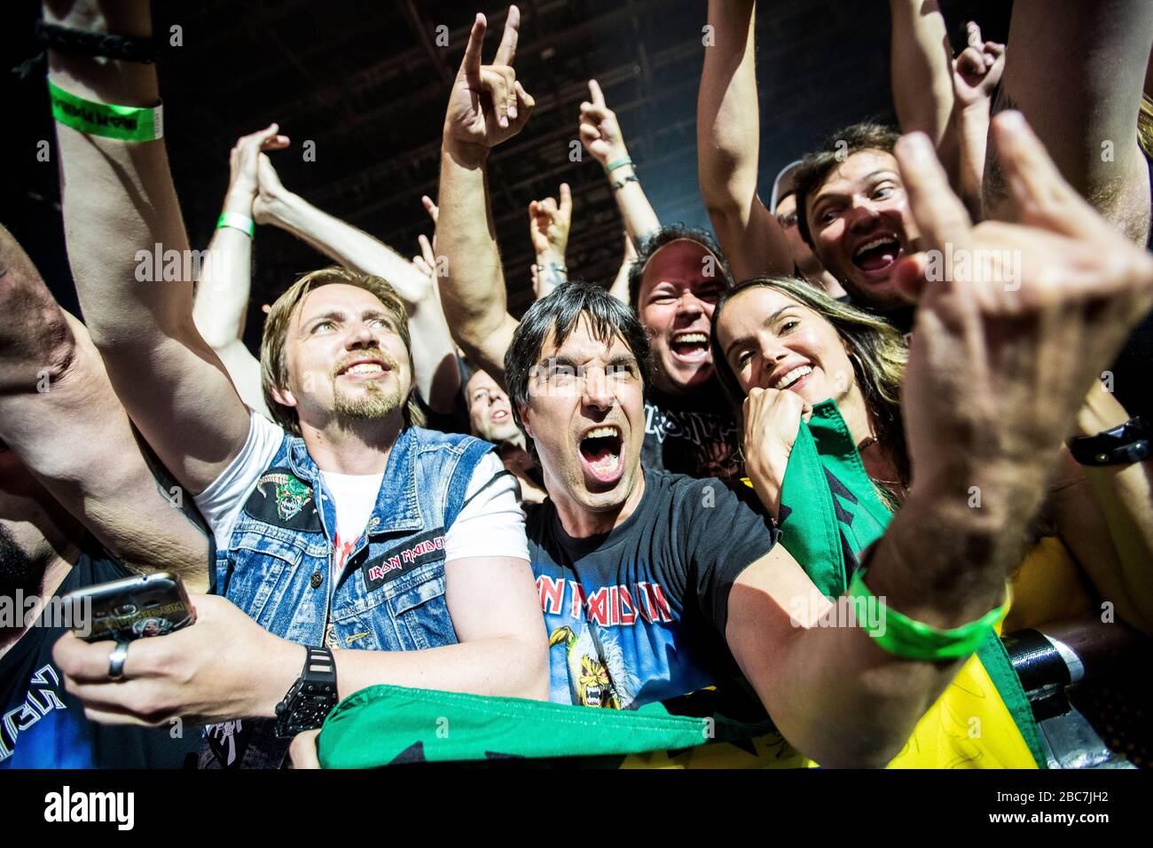 Copenhagen, Denmark. 05th, June 2018. Concerts goers seen at a live ...