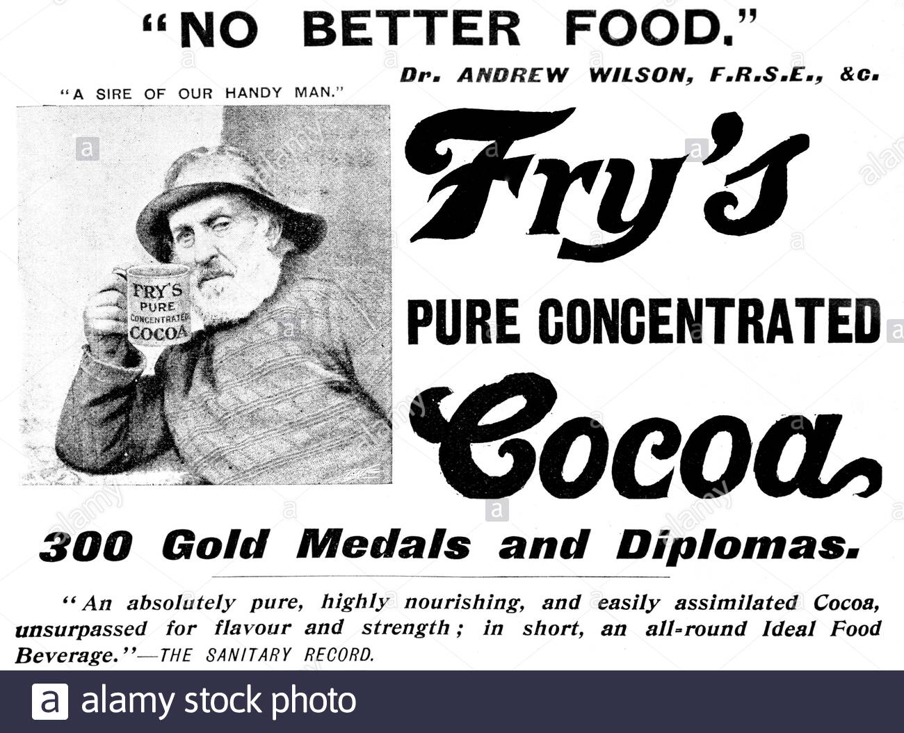 Victorian chocolate ad Black and White Stock Photos & Images - Alamy